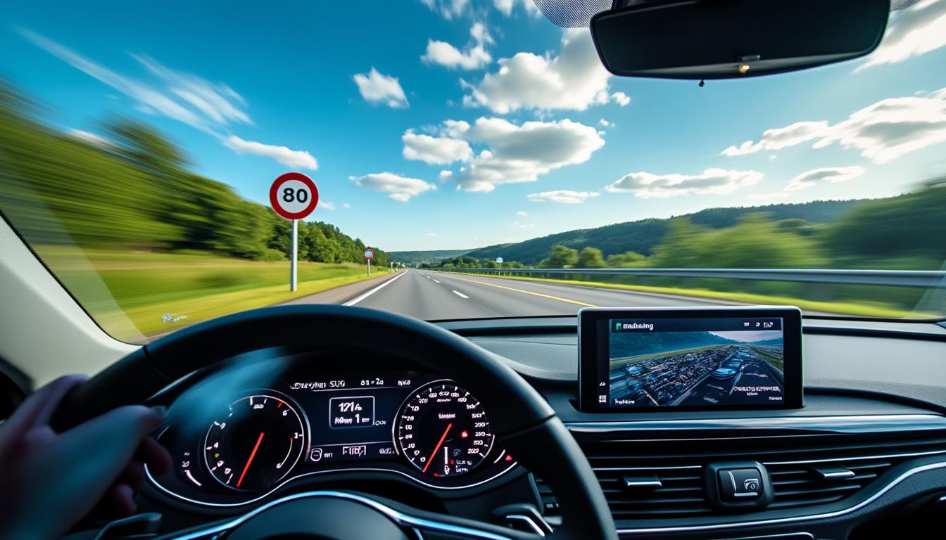Un automobiliste au volant d'une Audi pris en flagrant délit à 167 km/h ...