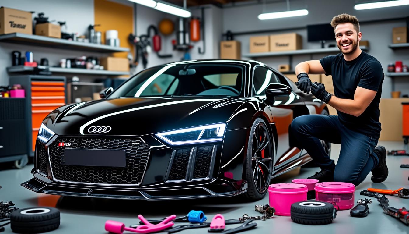 Un YouTubeur à 350.000 abonnés rénove une Audi R8 grâce à des pièces ...